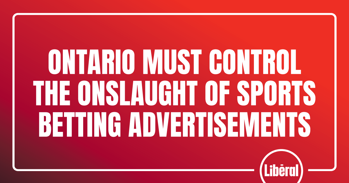Ontario Must Control the Onslaught of Sports Betting Advertisements ...