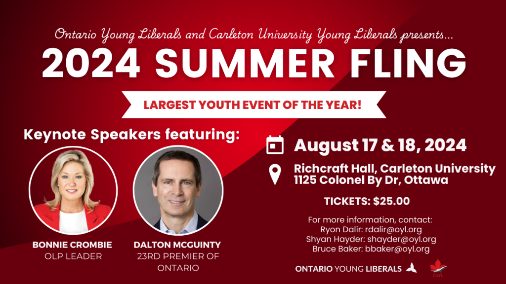 Ontario Young Liberal Summer Fling – Ontario Liberal Party