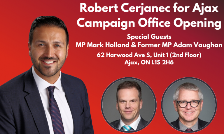 Rob Cerjanec for Ajax Office Opening with MP Mark Holland & frmr. MP ...